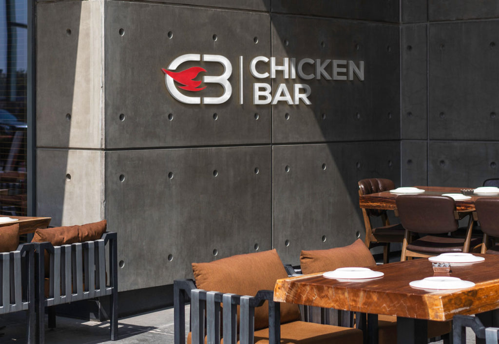 Création logo Chicken Bar: Design identité visuelle Bretagne